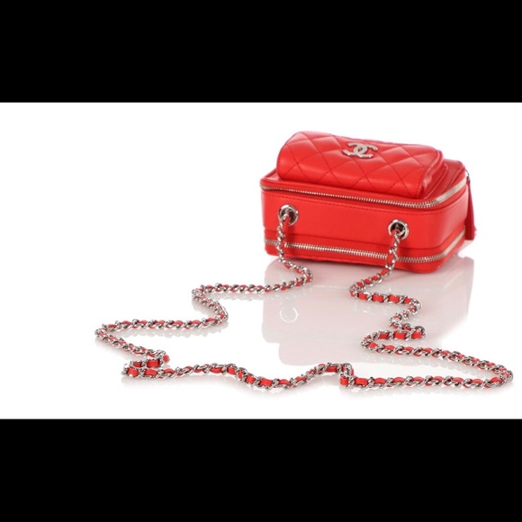 CHANEL | Bags | Chanel Mini Quilted Red Lambskin Cross Body Bag | Poshmark